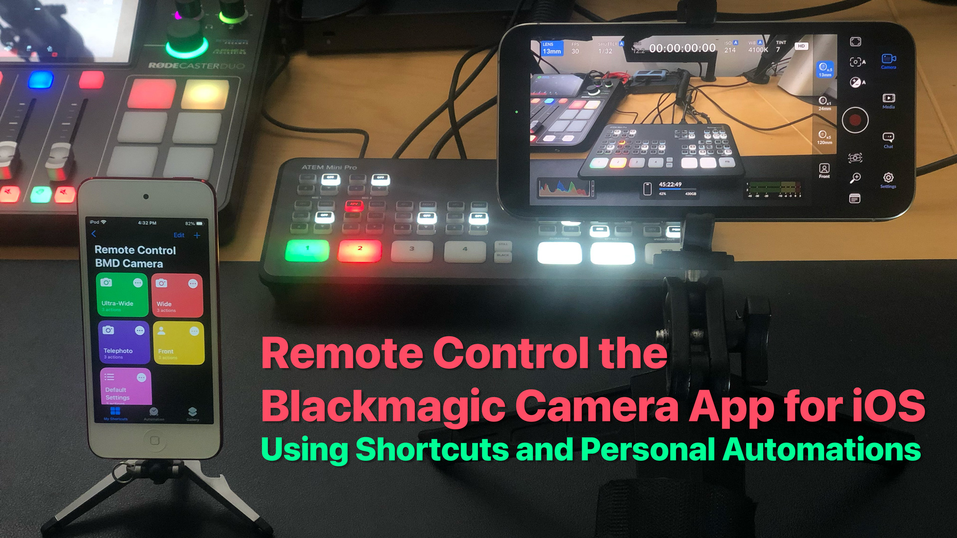 Remotely Control Blackmagic Camera App for iOS – MixEffect Labs